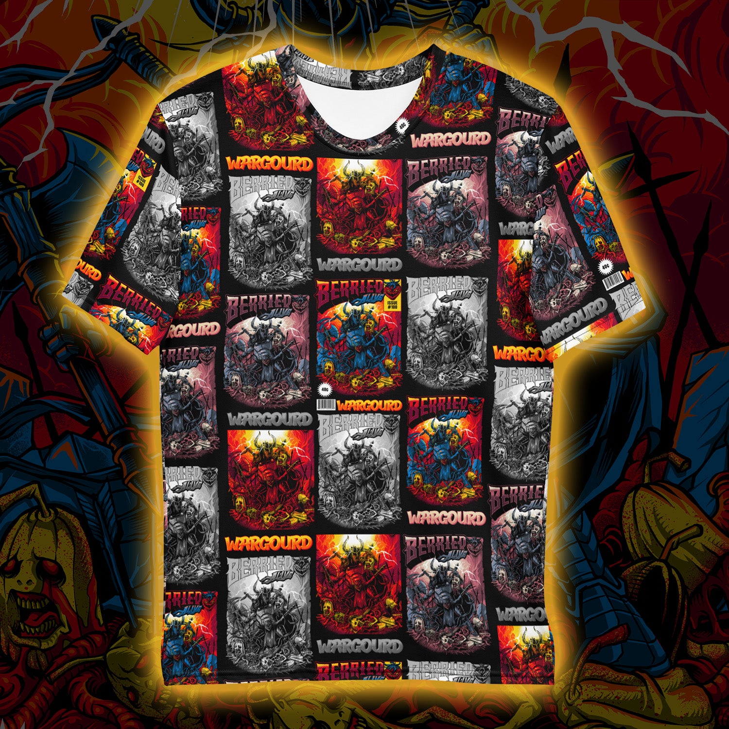 Wargourd Allover Print T-shirt – Berried Alive